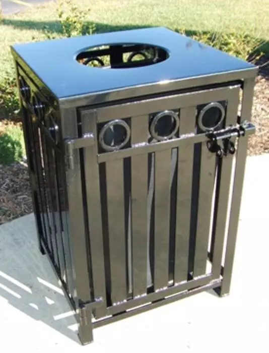 Locking Receptacles | locking trash receptacles | locking waste receptacles