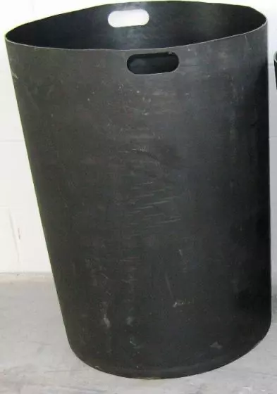 Trash Receptacle Liner | 55-Gallon Replacement Liner | Rigid Trash ...