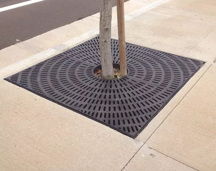 Tree grate | Square tree grate | 5 foot square tree grate | Recycled ...