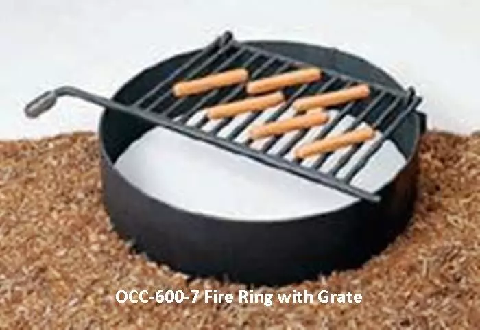 Fire Ring Grill with Grate 7 or 9" inch x 30 inch | Fire Ring with ...
