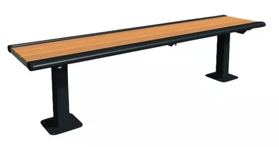 6 Foot Bench | Park Bench | Bench With Recycled Plastic Slats ...