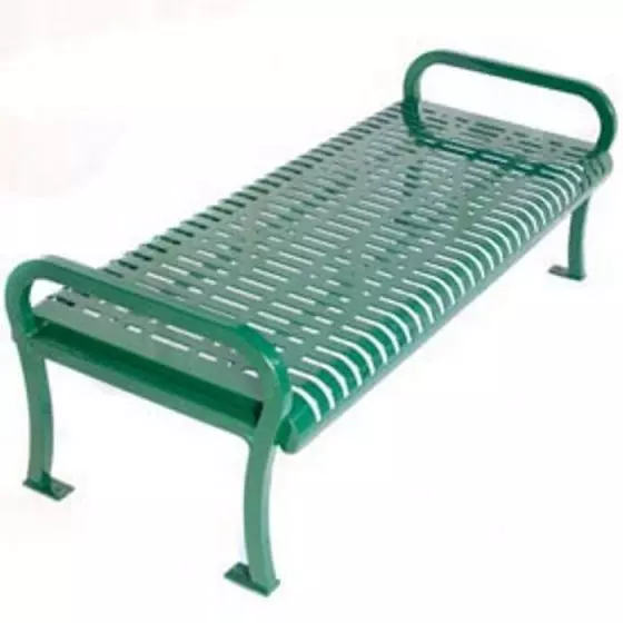 Backless Bench Lexington 6 foot backless Thermoplastic coated Park ...