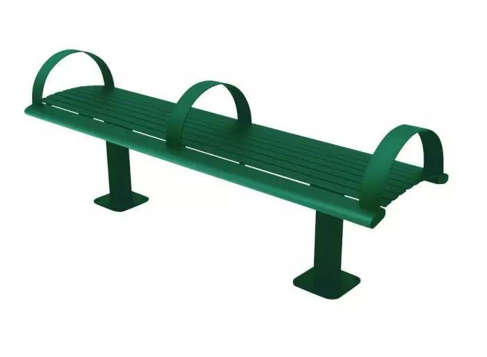 6 Foot Bench | Park Bench | Steel Park Bench | 6 Foot Park Bench with ...