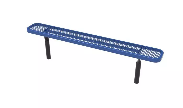 10 Foot Heavy Duty Park Bench Thermpoplastic Coated with Back and 12 ...