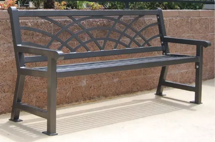 4 Foot Morning Back Park Bench | 4 Back Park Bench | Curved Back Park ...