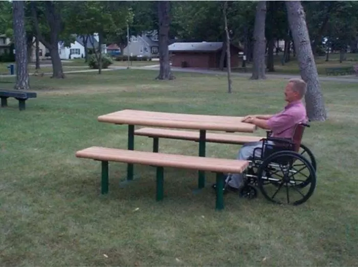 8-foot ADA Picnic Table | Recycled Plastic Picnic Table | Heavy Duty ...
