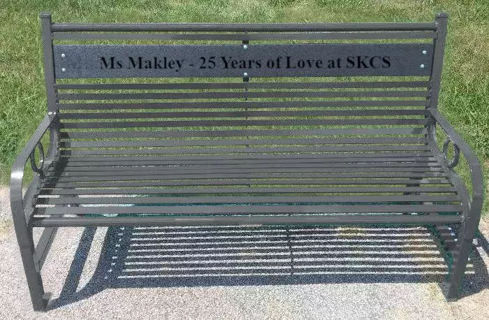 Promotional sign park bench | Memorial Park Bench | Advertising Park ...