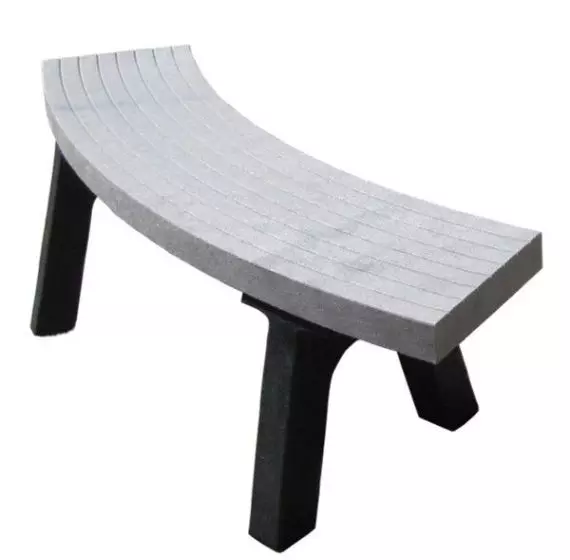 Park Bench | 5 Foot Curve Mesa Bench | Recycled Plastic | OCC Outdoors ...