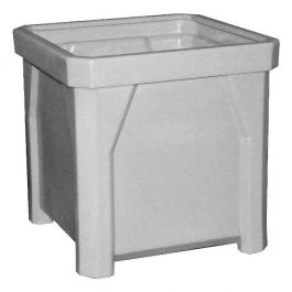24 inch square plastic planter | outdoor planter - OCCOutdoors