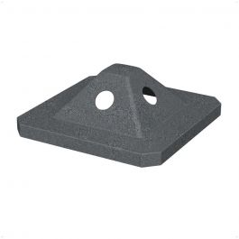 4-Way Square Pyramid Trash Receptacle Lid, 4-way Square Style ...