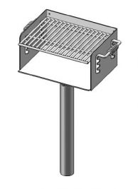 ADA Compliant (Wheelchair Accessible) Rotating Charcoal and Wood Park ...