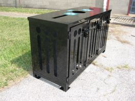 Recycle Bin | 3-way Recycle Bin | Outdoor Recycling Combo | Large ...
