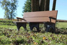 ADA Park Bench - 6' ADA Traditional Bench - recycled plastic - OCC ...