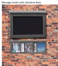 Medium Message Center One Sided Wall Mounted | Information center ...