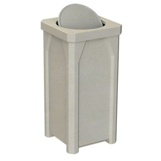 22 Gallon Square Plastic Waste Container with bug barrier top | Bug ...