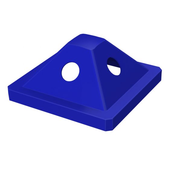 Trash Receptacle Square Pyramid Top | Trash Can Lid | OCC Outdoors