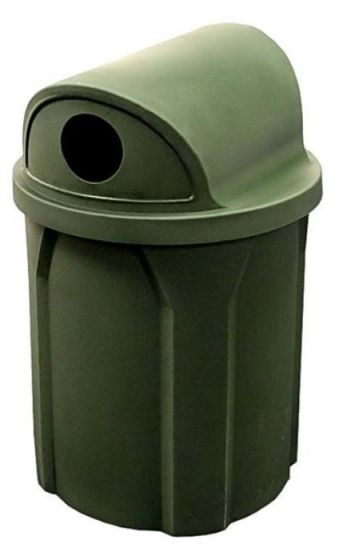 42 gallon Recycling Receptacle with 2-way lid and 5" hole and liner ...