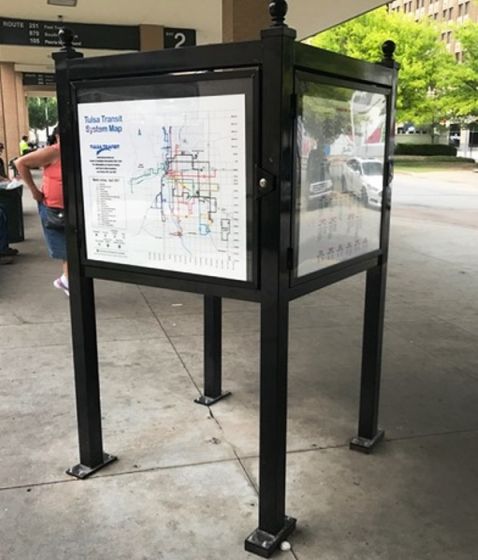 Message Center | Four-Sided Information Kiosk | Outdoor Message Center ...
