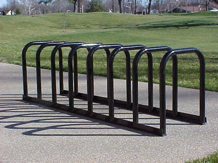 Traditional bike rack 14 bicycles - inverted 'U' bike rack - U shaped bike rack - heavy duty ...