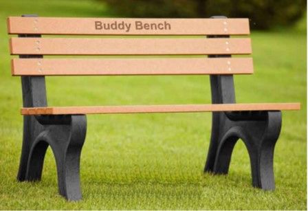 Memorial Park Bench - 4' EconoMizer Buddy Bench - recycled plastic ...