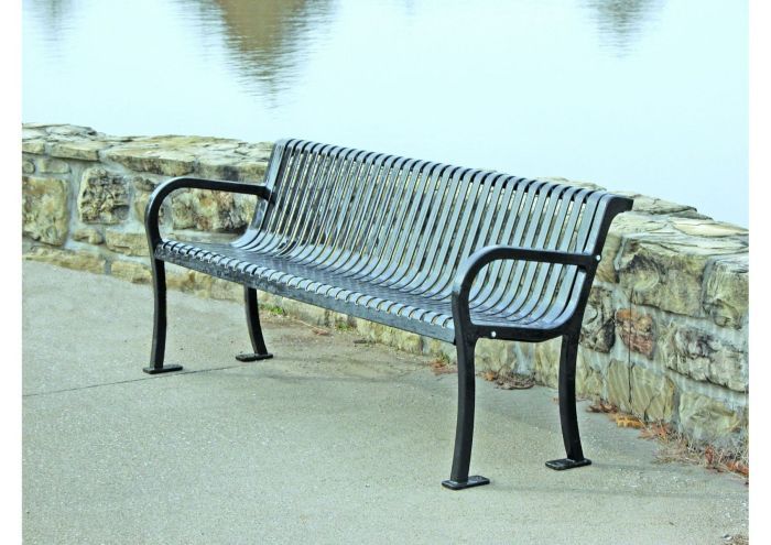 6-foot park bench-Lexington park bench-Thermoplastic Park Bench | Park ...